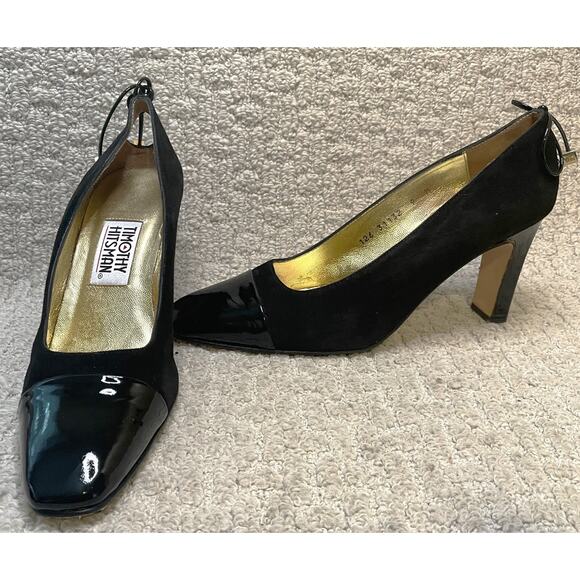 Timothy Hitsman | Shoes | Vintage Timothy Hitsman Black Suede Pumps ...